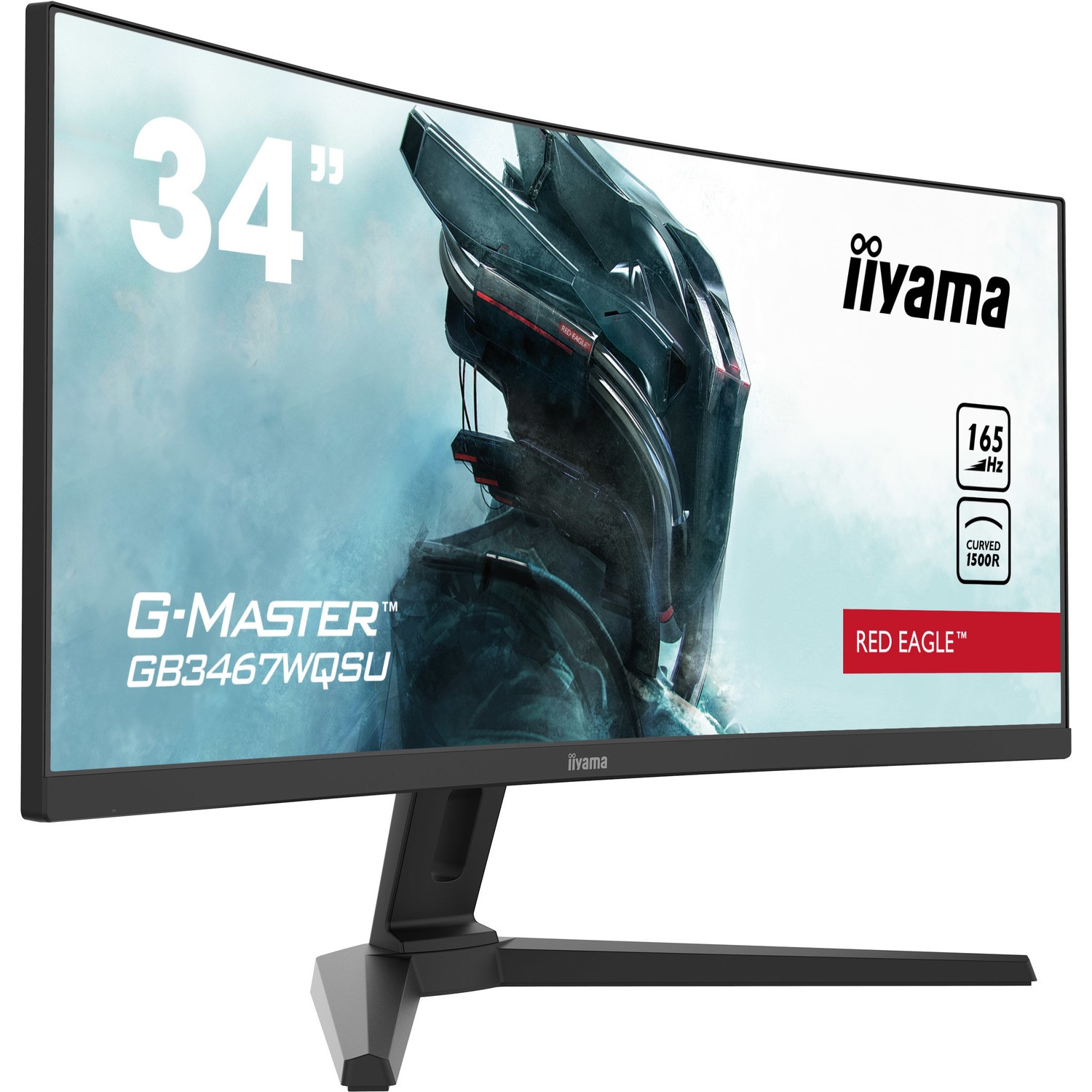 iiyama G-MASTER GB3467WQSU-B5 34" 165Hz HDR Curved Gaming Monitor ...