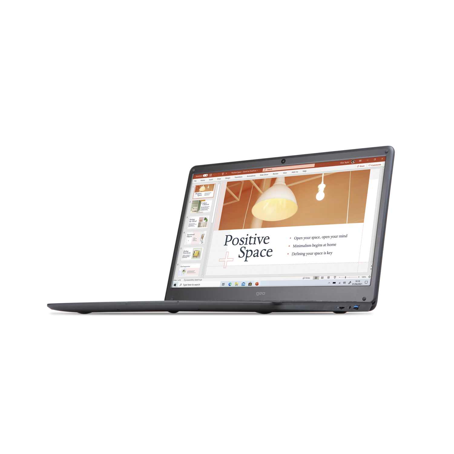 Geobook Infinity 340 Core i3-10110U 8GB 256GB SSD 14.1 Inch FHD Windows ...