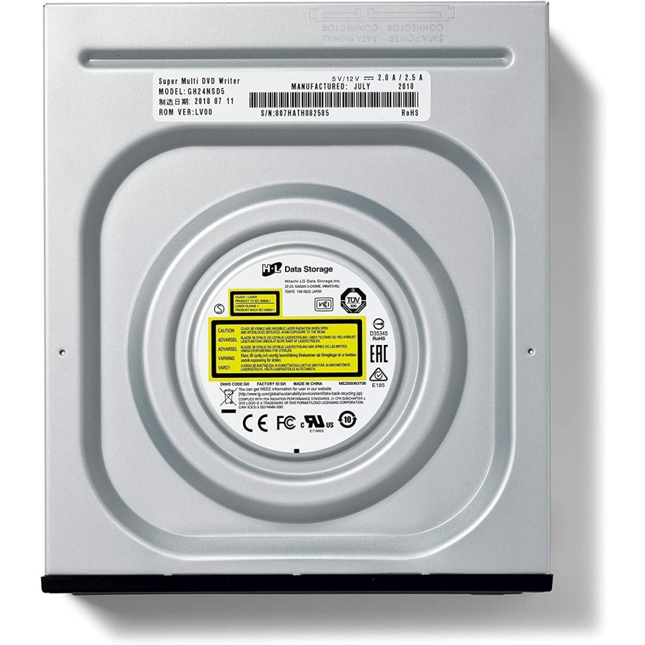 Hitachi-LG GH24NSD5.ARAA10B 24x DVDRW with M Disc Internal Optical ...