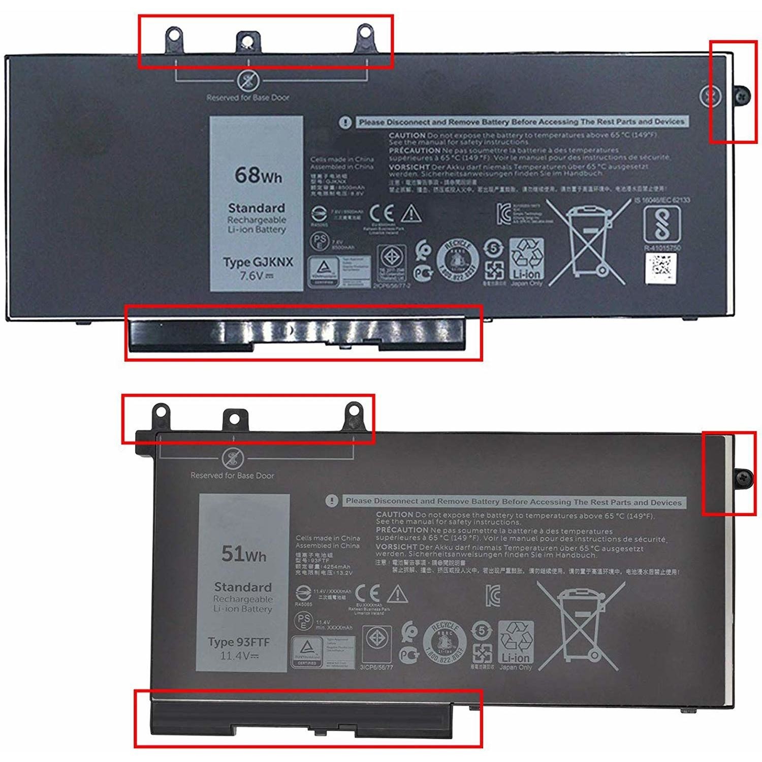 2-Power Laptop Battery Pack 7.6V 68Wh 8500mAh 4C - Laptops Direct