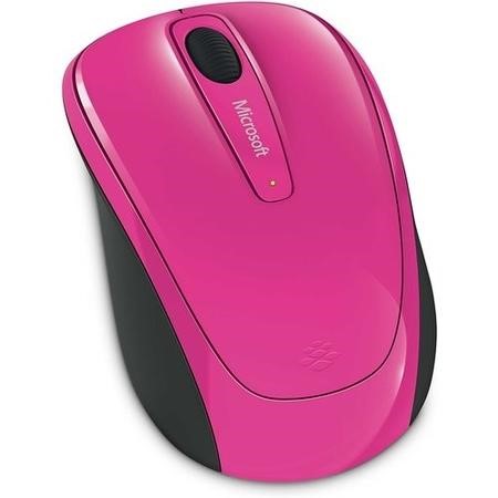 Microsoft Wireless Mobile Mouse 3500 Dahlia Pink - Laptops Direct