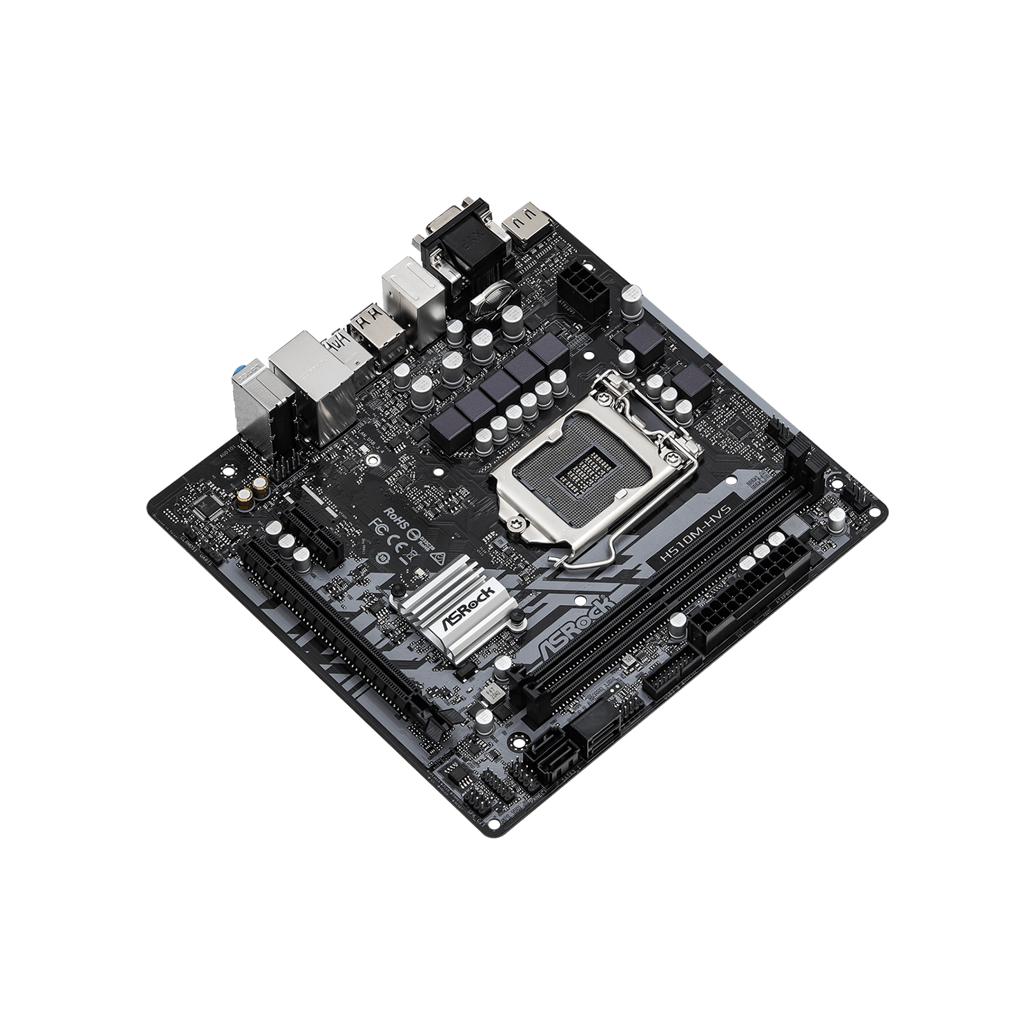 ASROCK Intel H510M-HVS R2.0 H510 Micro ATX Motherboard - Laptops Direct