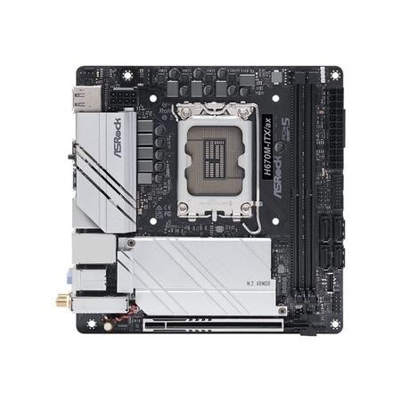ASRock H670M-ITX AX Intel H670 LGA 1700 DDR4 Mini ATX Motherboard ...