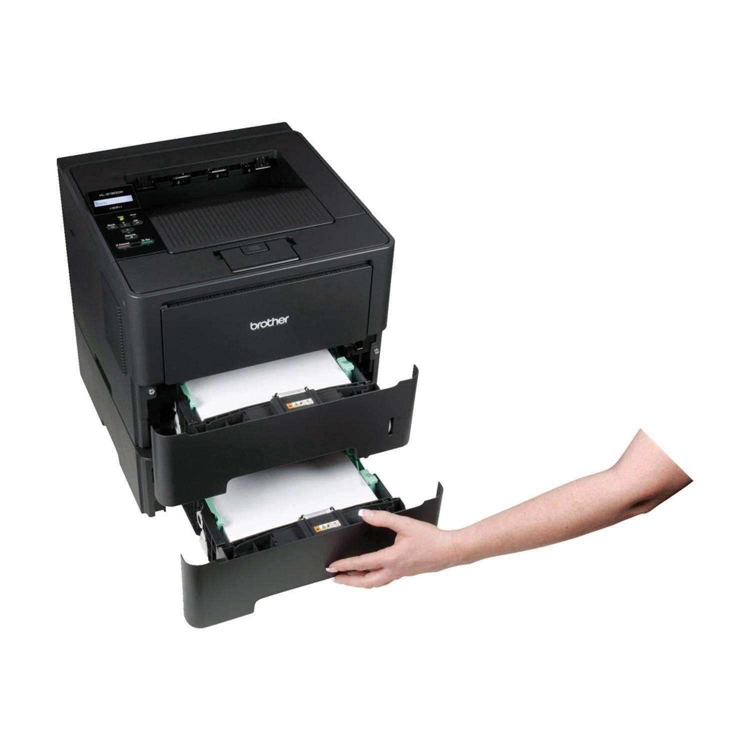 BROTHER HL-6180DWT High Speed Workgroup Mono Laser Printer with Lower ...