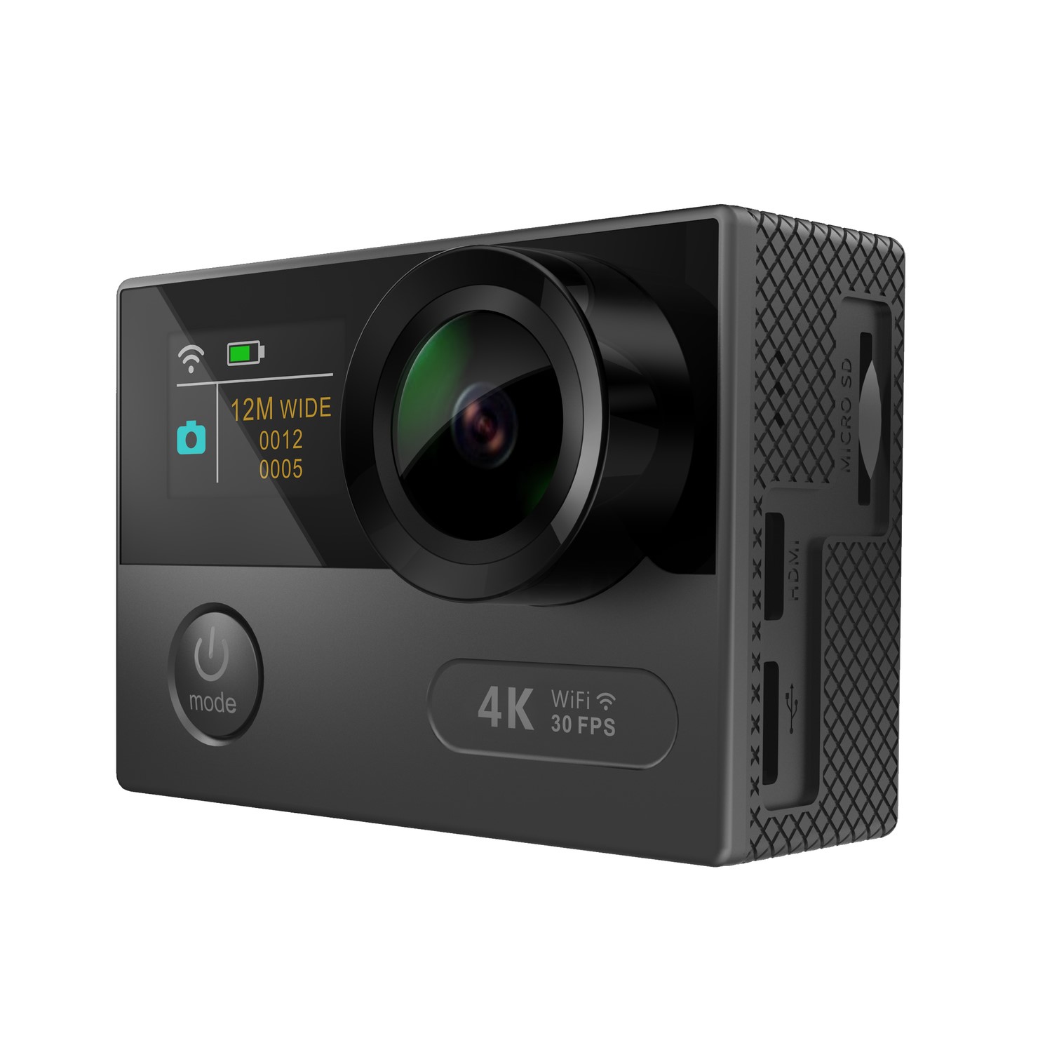 iQ-PRO True 4K UHD 30 fps Action Camera Black Edition - Laptops Direct