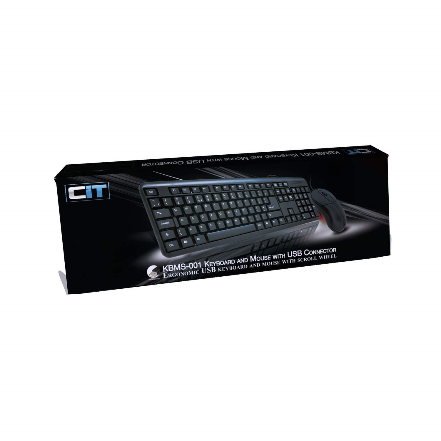 CIT USB Keyboard and Mouse Combo Black - Laptops Direct