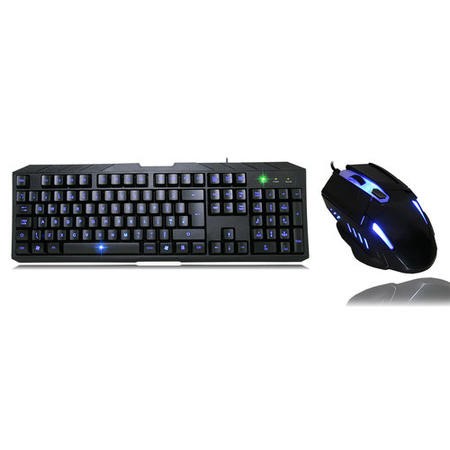 CiT Storm Mouse & Keyboard Bundle - Black/Blue - Laptops Direct