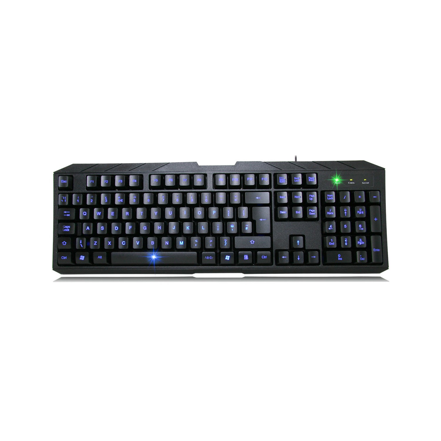 CiT Storm Mouse & Keyboard Bundle - Black/Blue - Laptops Direct