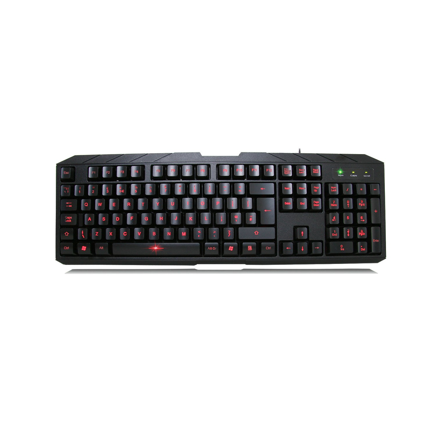 GRADE A1 - CiT Storm Mouse & Keyboard bundle - Black/Red - Laptops Direct