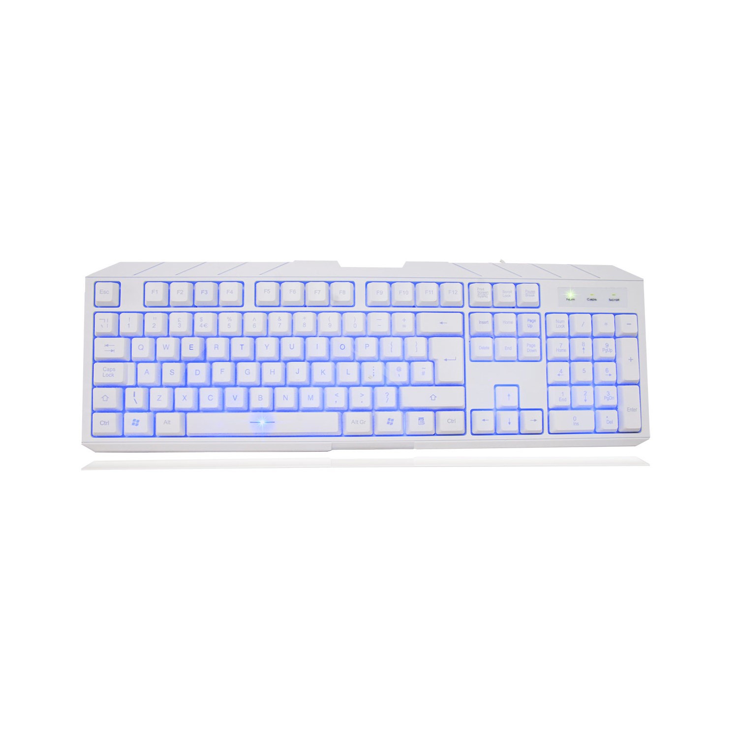 CIT Storm Mouse/Keyboard Bundle - White & Blue - Laptops Direct