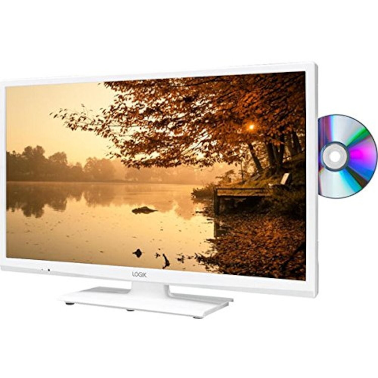 GRADE A1 - Logik L24HEDW15 24" LED TV With built in DVD Player - White ...