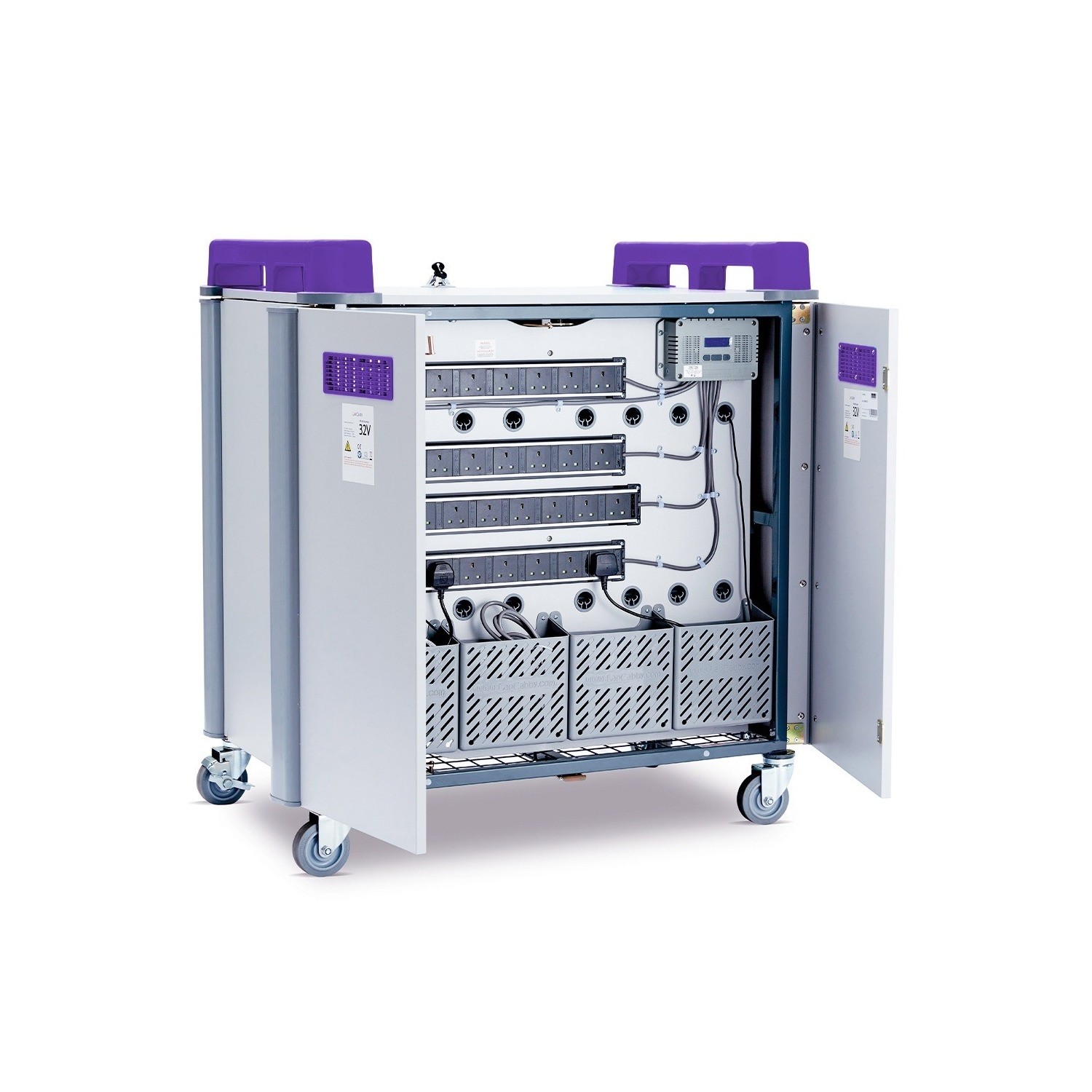 LapCabby 16H - 16 laptops or chromebooks up to 19' - horizontal storage ...