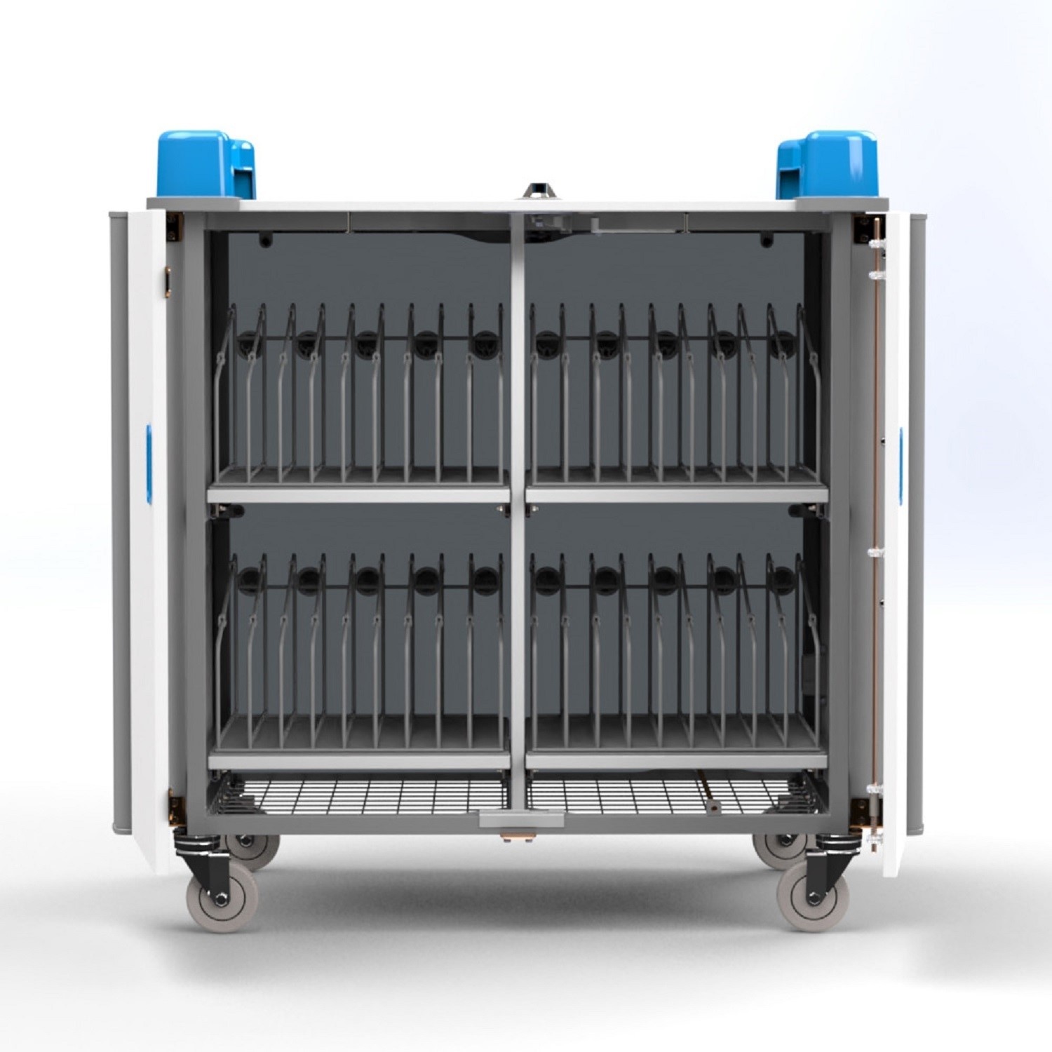 LapCabby 36 Vertical - 36-Device Mobile Charging Trolley for Laptops ...
