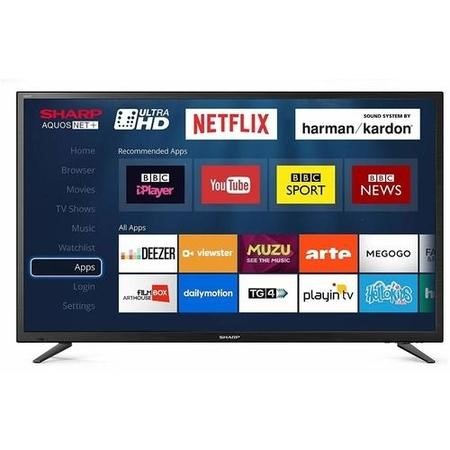 Refurbished Sharp 49" 4K Ultra HD LED Freeview HD Smart TV - Laptops Direct