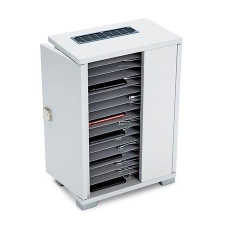 16-Device Wall or Desk Mounted Charging Cabinet for smartphones, mobile ...