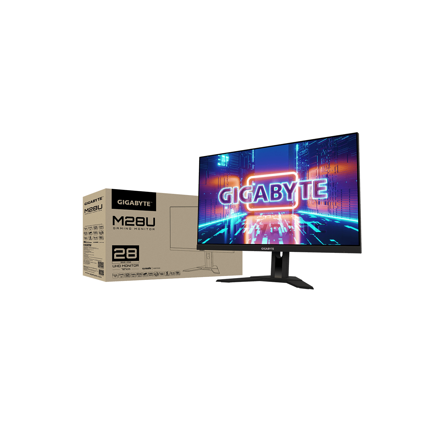 Gigabyte M28U 28" IPS 4K UHD 144Hz Gaming Monitor - Laptops Direct