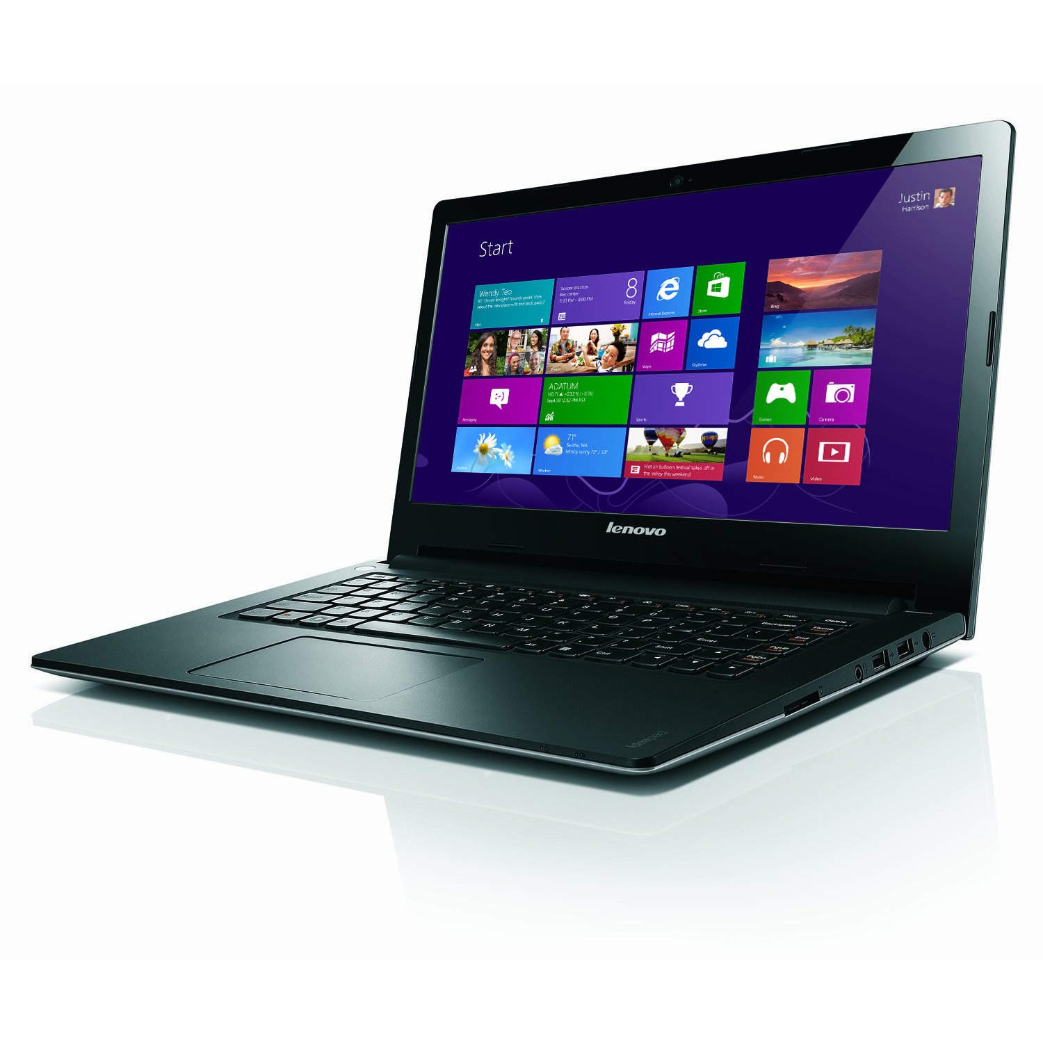 Lenovo IdeaPad S400 Windows 8 Slimbook Laptop in Silver - Laptops Direct