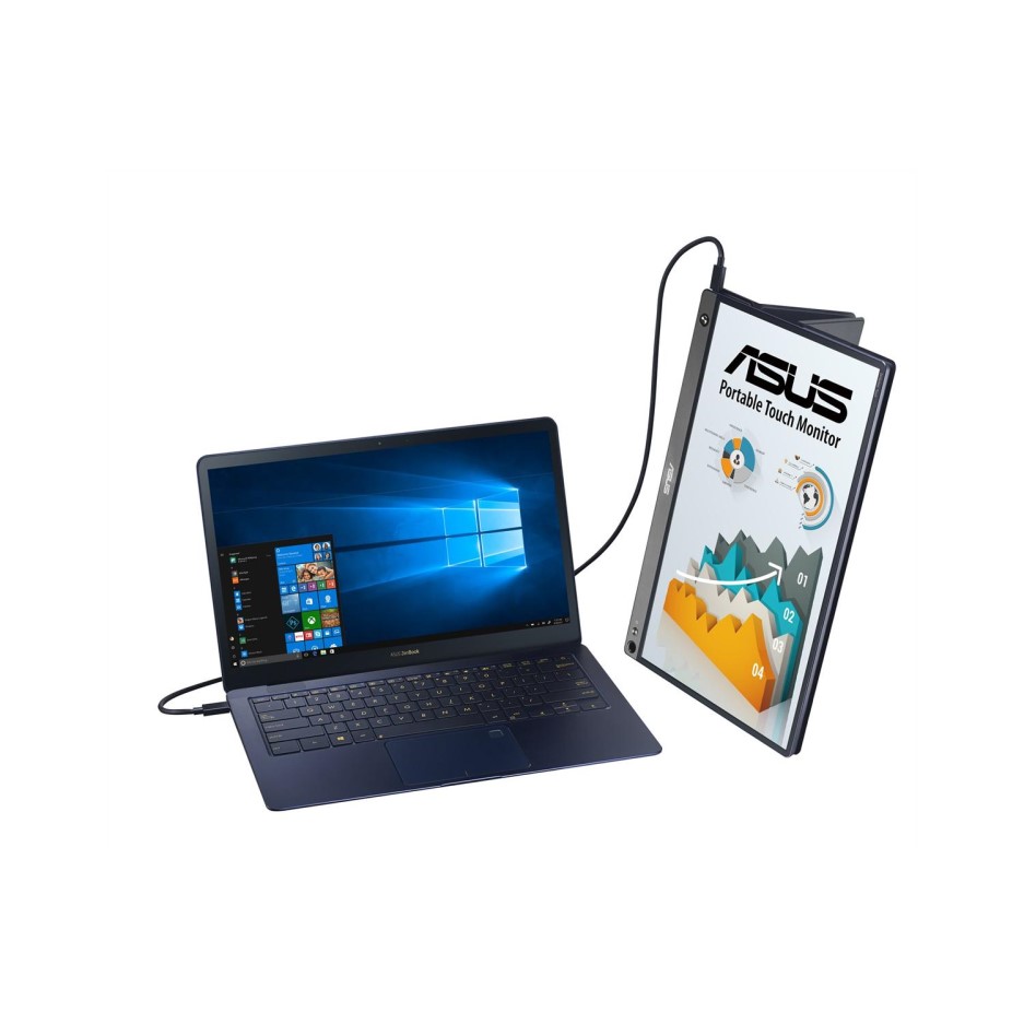 ASUS ZenScreen MB16AMT 15.6" Full HD USB-C Portable Touchscreen Monitor ...