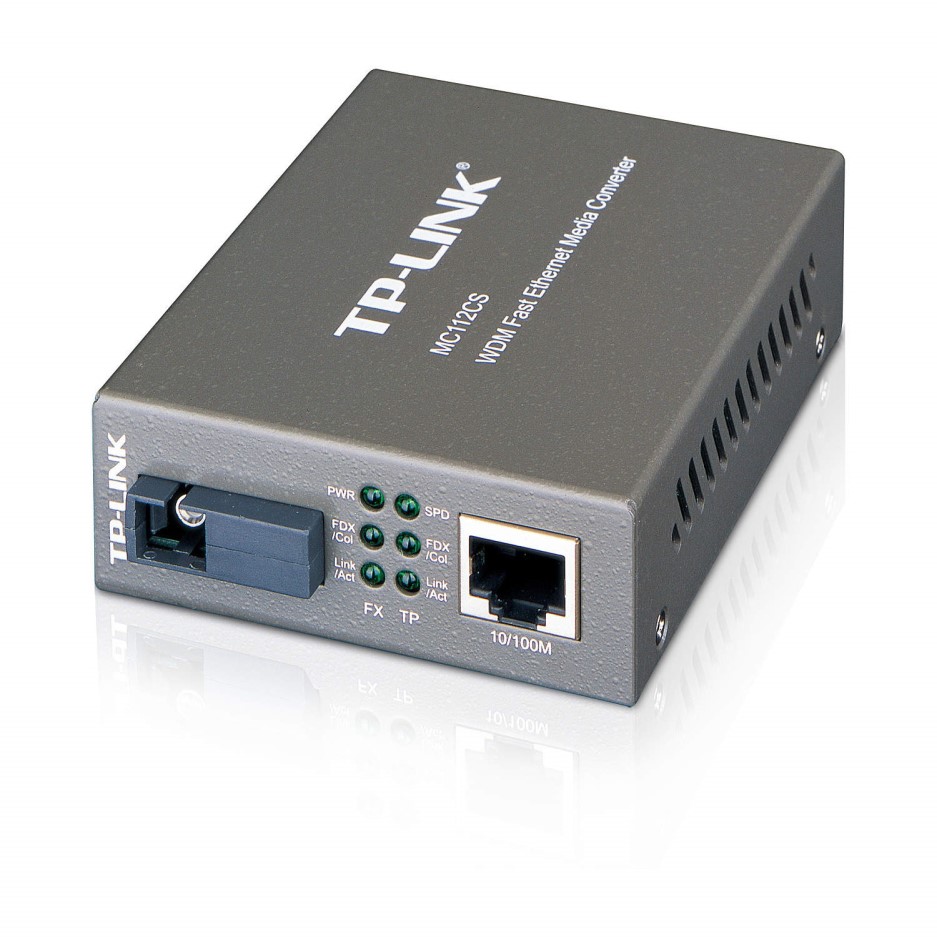 TP-Link MC112CS WDM Fast Ethernet Media Converter - Laptops Direct