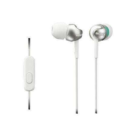 Sony MDR-EX110AP In-ear Wired Headphone White - Laptops Direct