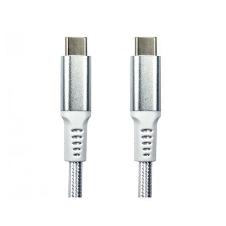 OEM 1 Meter USB-C to USB-C Male to Male 100W White Braided Cable ...