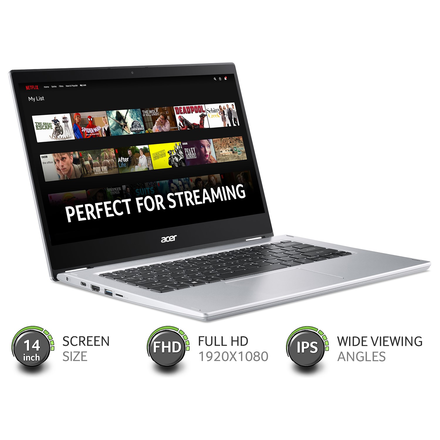 Acer Spin 1 Pentium Silver N6000 4GB 128GB SSD Touchscreen 14 Inch ...