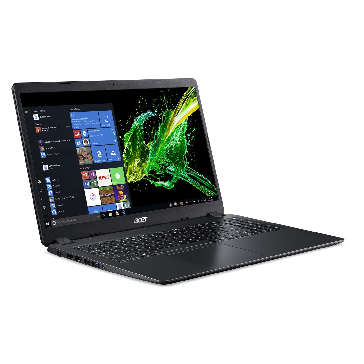 Acer Aspire 3 A315 54 Core i3 6006U 4GB 128GB SSD 15.6 inch FHD Windows 10 Laptop Laptops Direct
