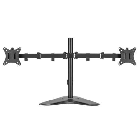 electriQ DUAL Free Standing Monitor Arm For Up to x2 32" Screen ...