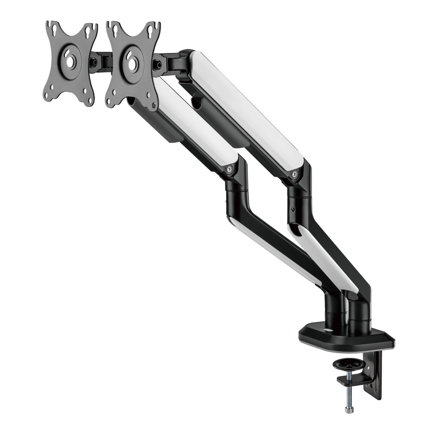 electriQ Gaming Dual Monitor Arm with RGB Lighting For up to 2 x 32 ...