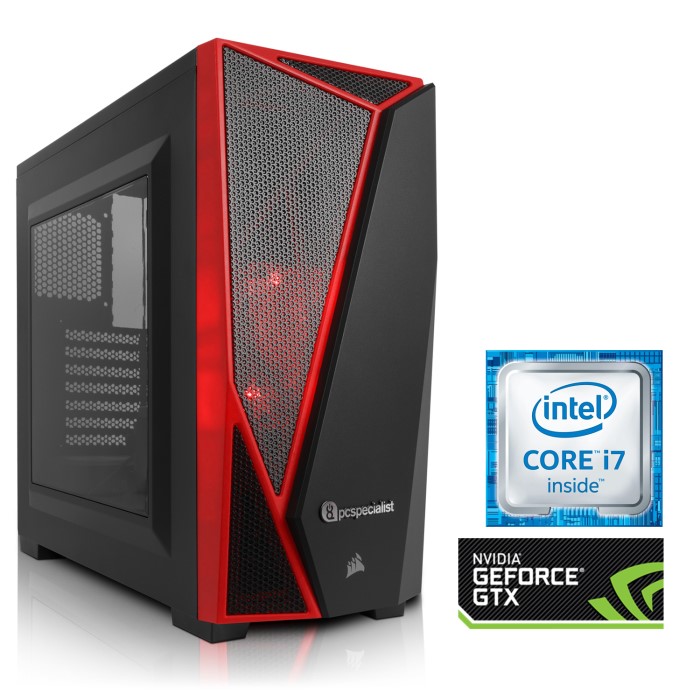 PC Specialist Core i7-7700 16GB 2TB GeForce GTX 1070 Windows 10 Gaming Desktop - Laptops Direct