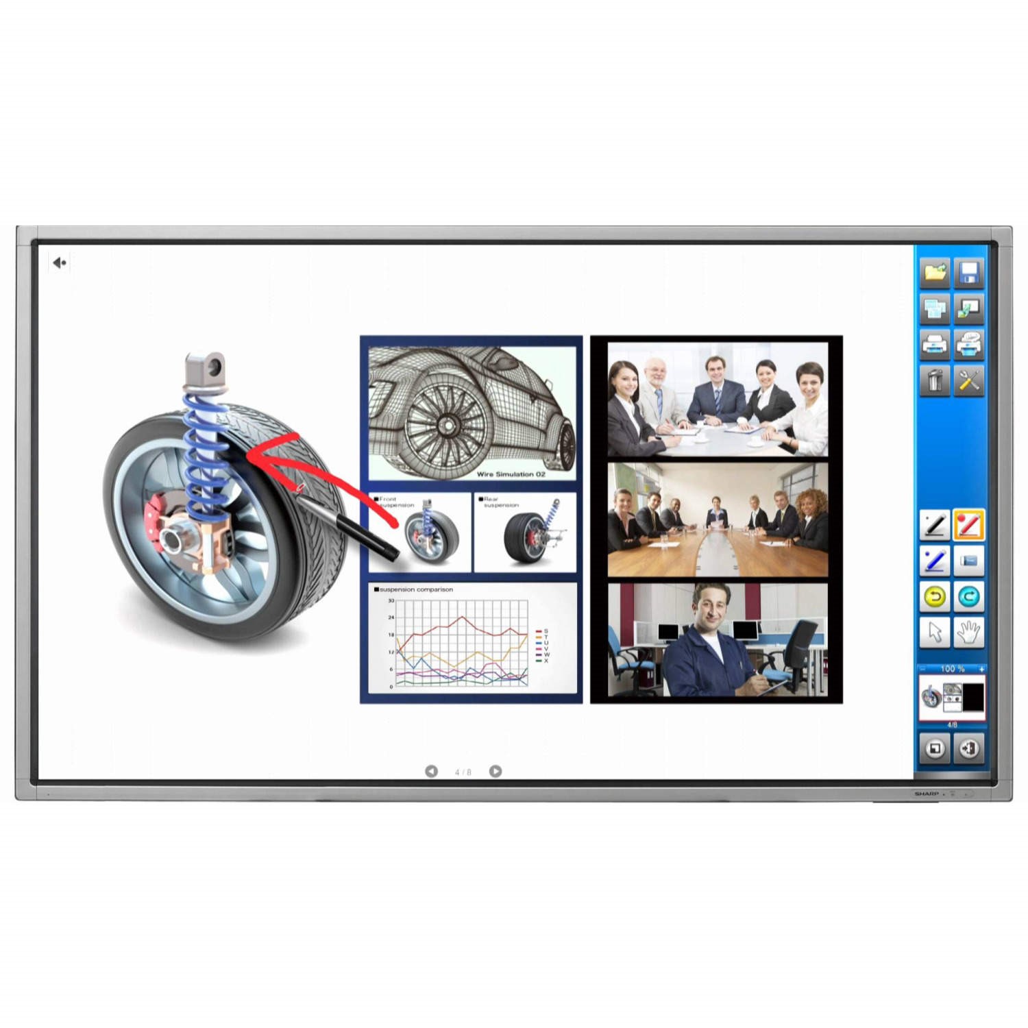 Sharp PNL702B 70 Inch Touchscreen LED Display - Laptops Direct