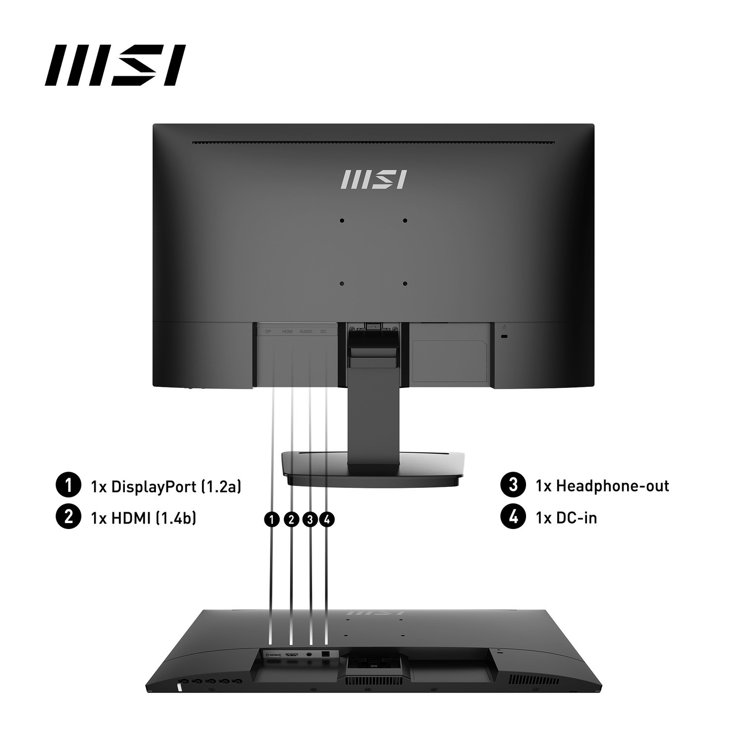 MSI PRO MP243 23.8" FHD IPS Freesync Monitor - Laptops Direct