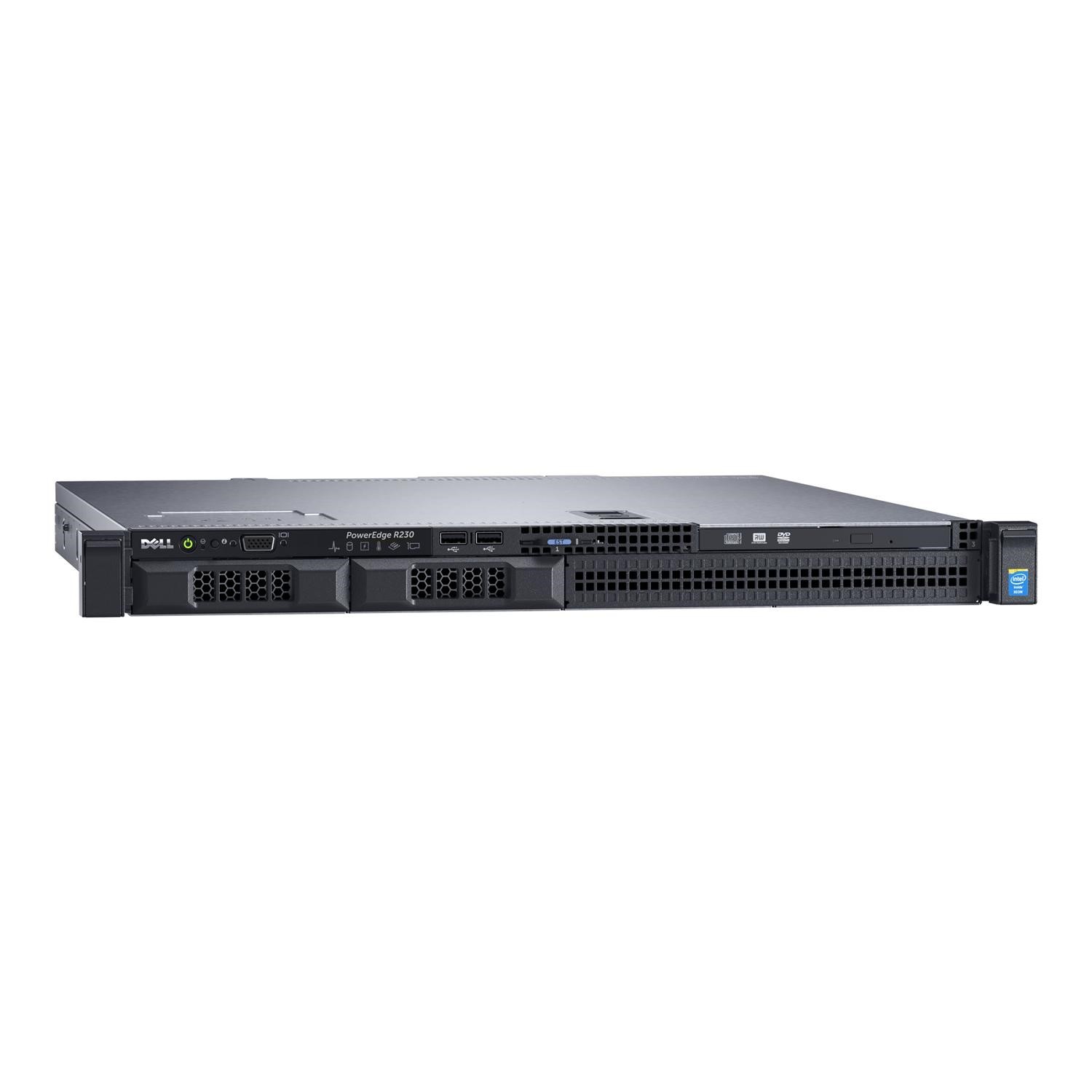 Dell PowerEdge R230 Core i3-6100 4GB 1TB 4x3.5 Bezel Rack Server ...