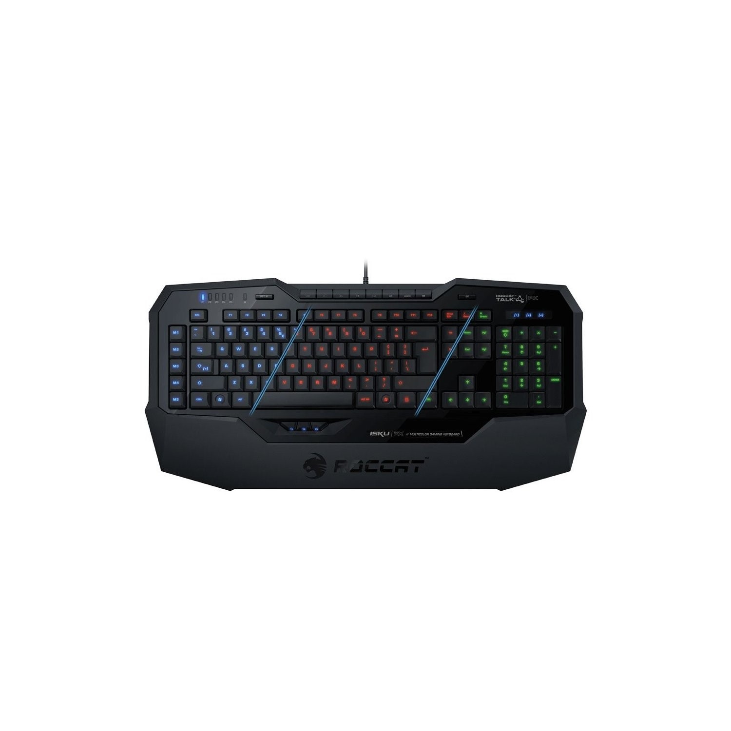 Roccat Isku FX Multicolour Illuminated Membrane Gaming Keyboard - Laptops Direct
