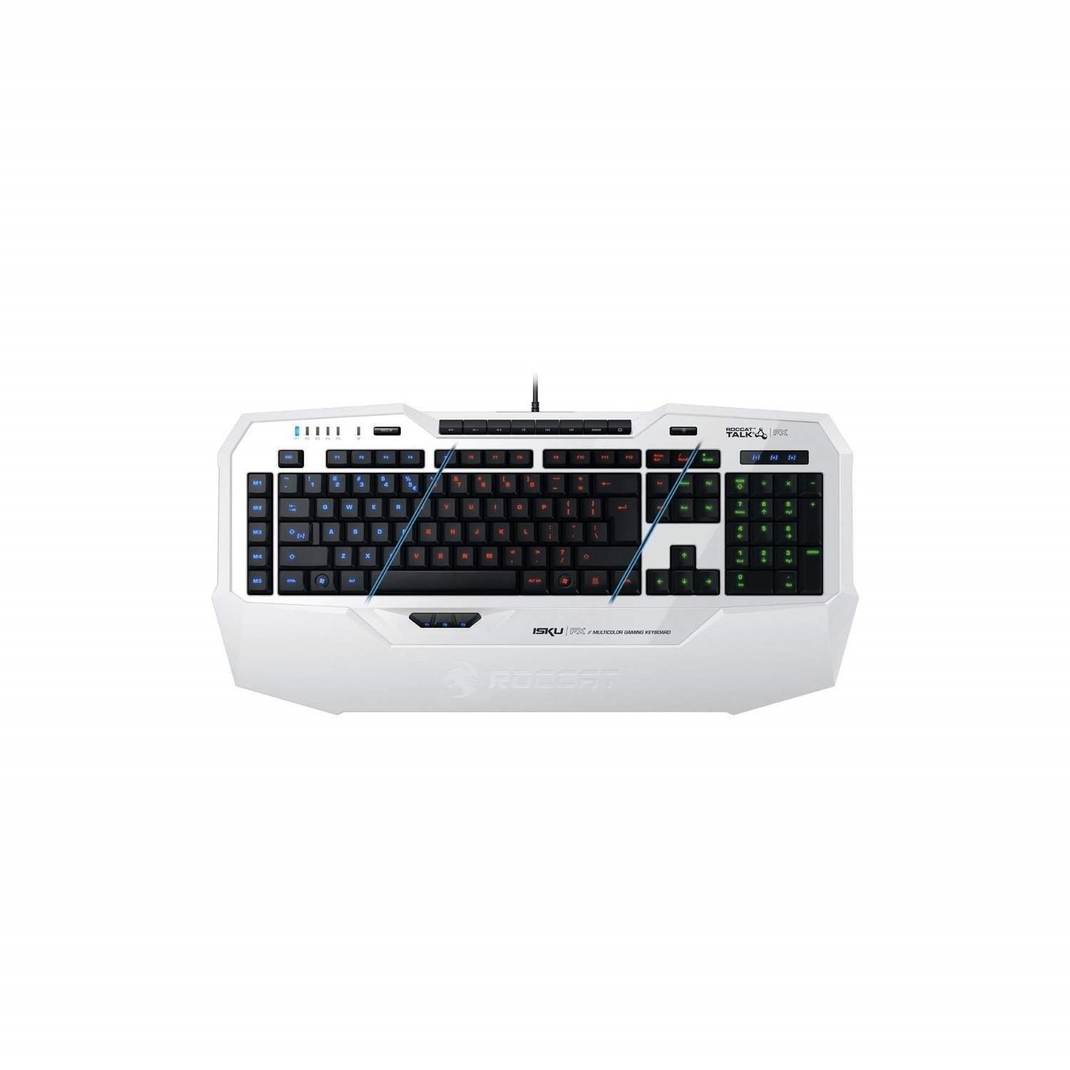 Roccat ISKU FX Illuminated Keyboard White-UK - Laptops Direct