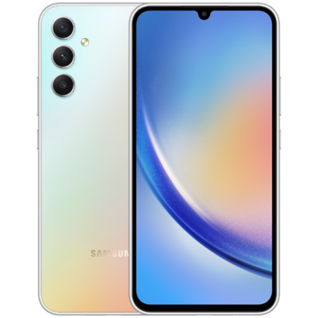 Samsung Galaxy A34 256GB 5G Mobile Phone - Awesome Silver - Laptops Direct