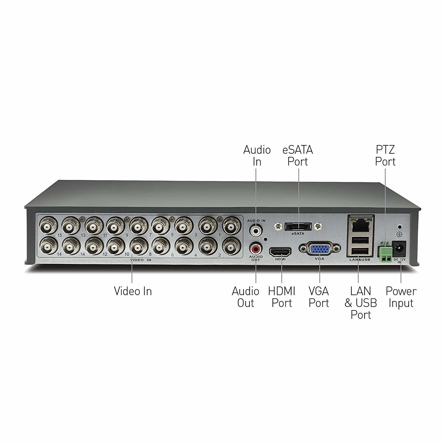 Swann 16 Channel 1080p Digital Video Recorder with 2TB HDD & Smart ...