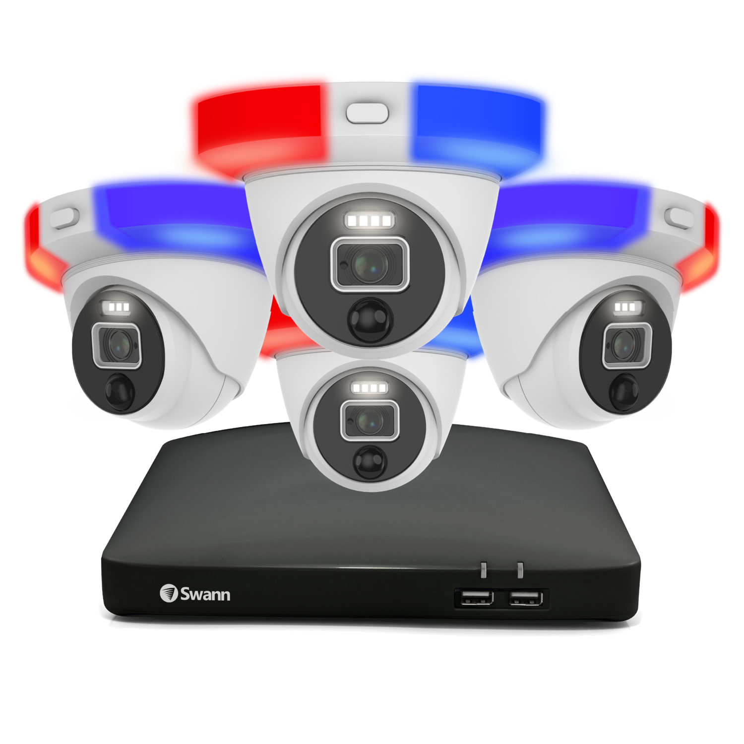 Box Opened Swann Enforcer 4 Camera 1080p HD DVR CCTV System with 1TB ...