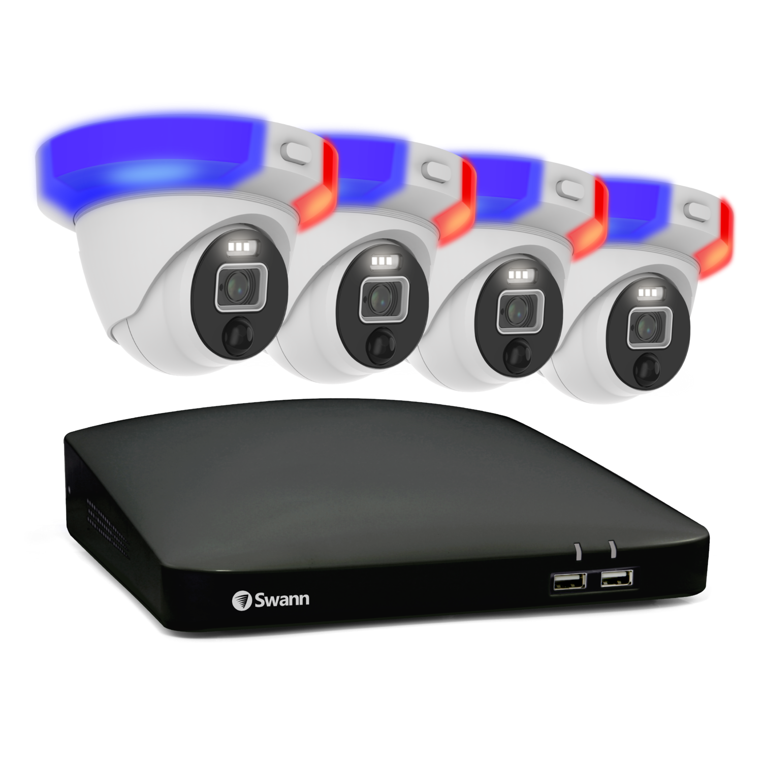 Box Opened Swann Enforcer 4 Camera 1080p HD DVR CCTV System with 1TB ...