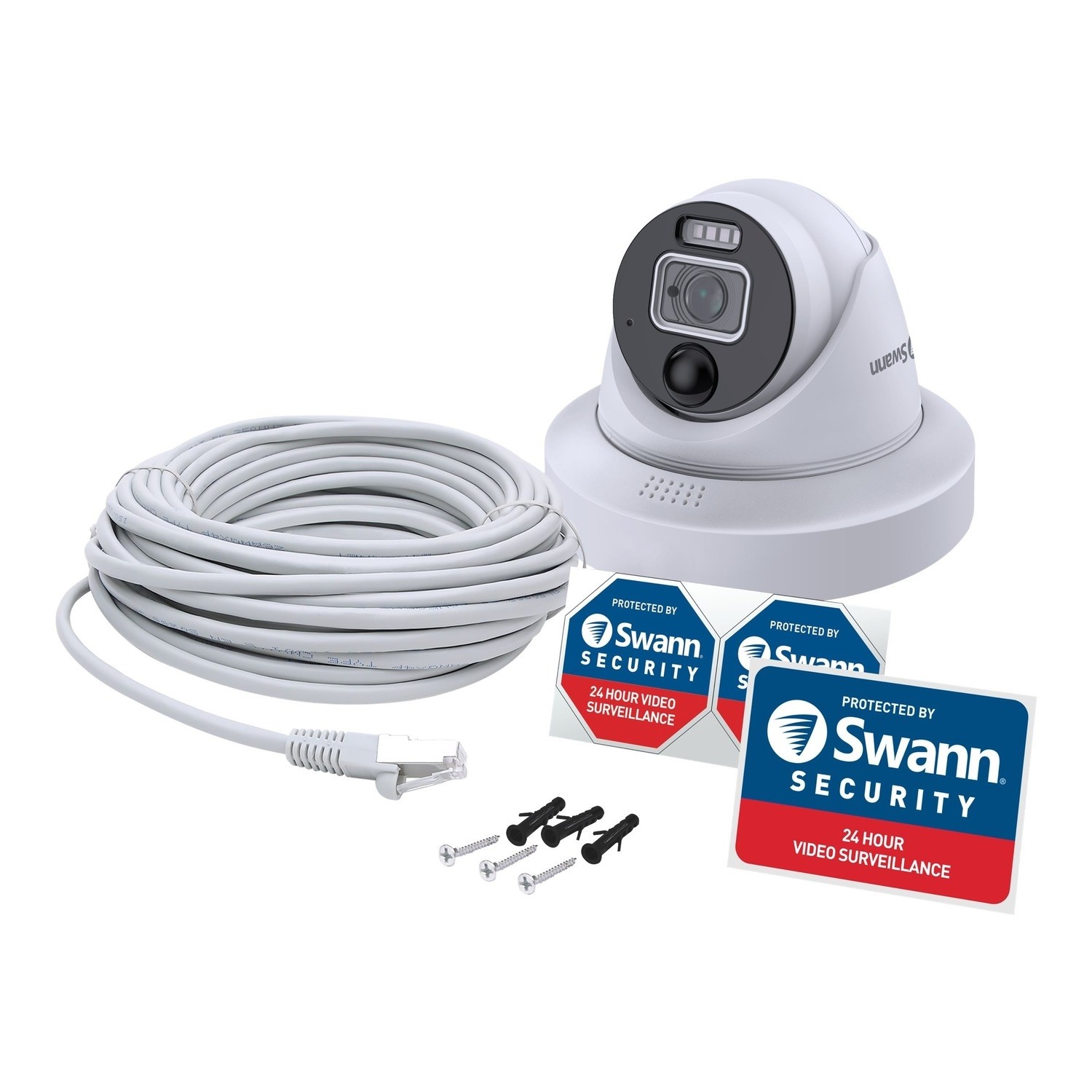 Swann Add-on 4K Master-Series Enforcer Heat & Motion IP Dome Camera - 1 ...