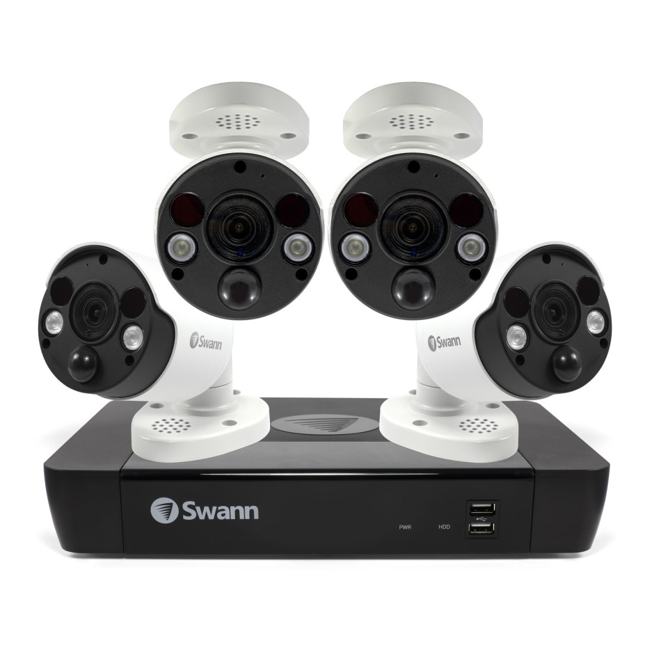 Swann CCTV System - 8 Channel 4K Ultra HD NVR with 4 x 4K Thermal ...