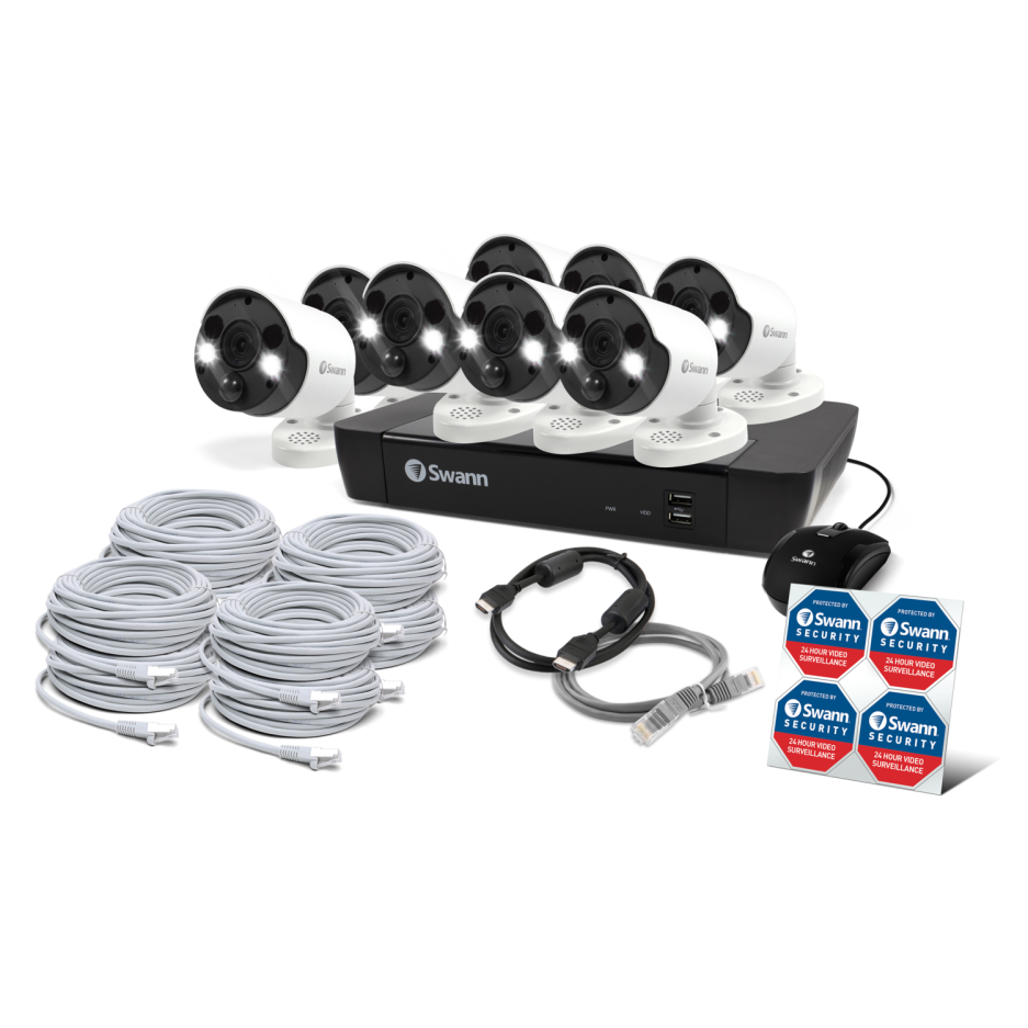 Swann CCTV System - 8 Channel 4K Ultra HD NVR with 8 x 4K Thermal ...