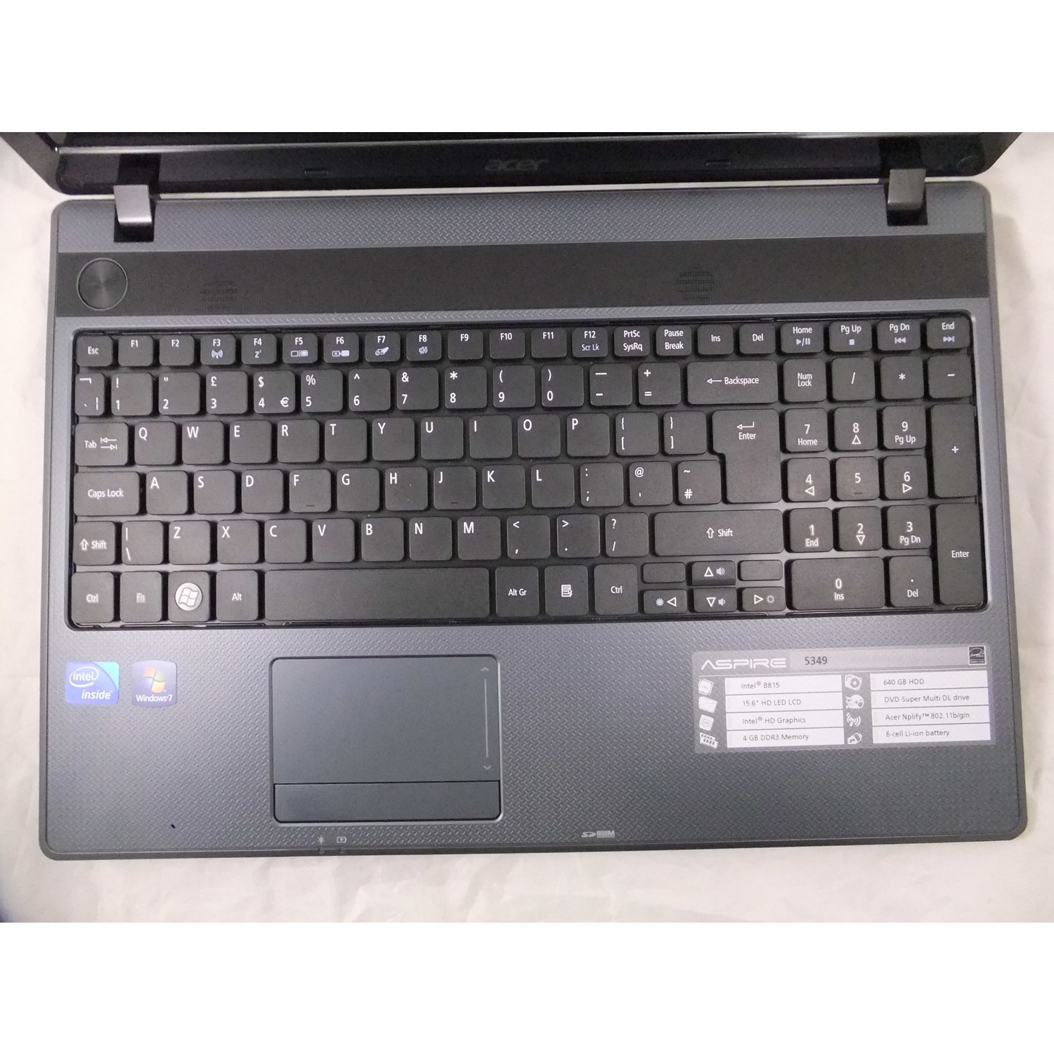 Refurbished Acer Aspire 5349 Intel Celeron B815 4GB 640GB 15.6" Windows ...