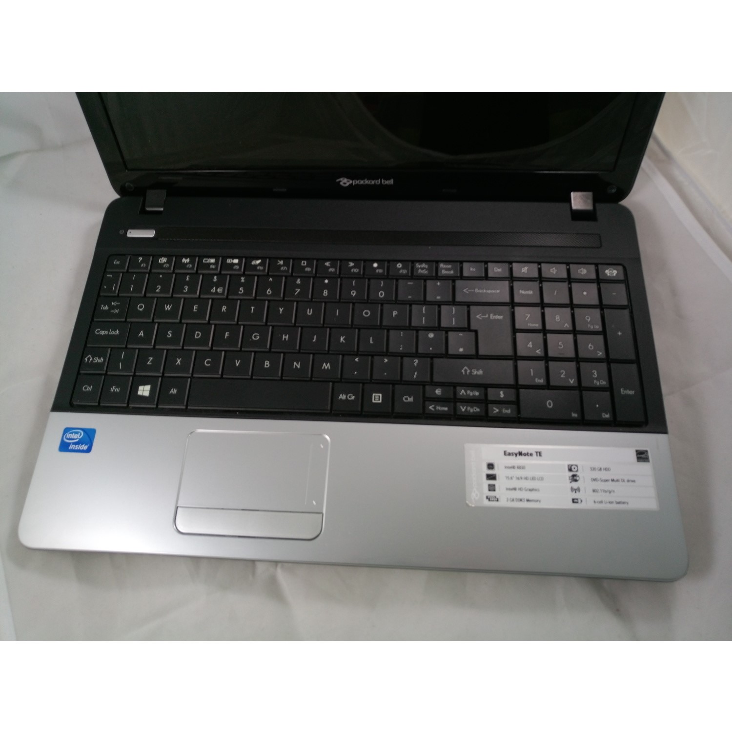 Refurbished PACKARD BELL EASYNOTE TE11 INTEL CELERON B 2GB 320GB 15.6 ...