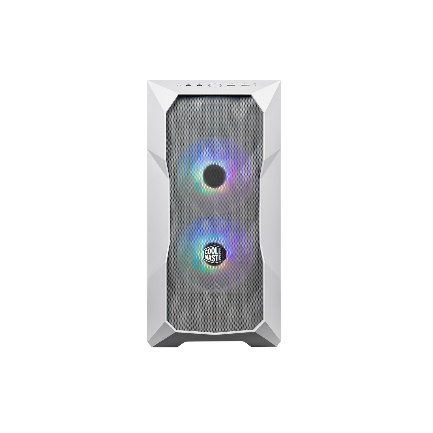 Cooler Master TD300 Mesh Mini Tower PC Case White - Laptops Direct