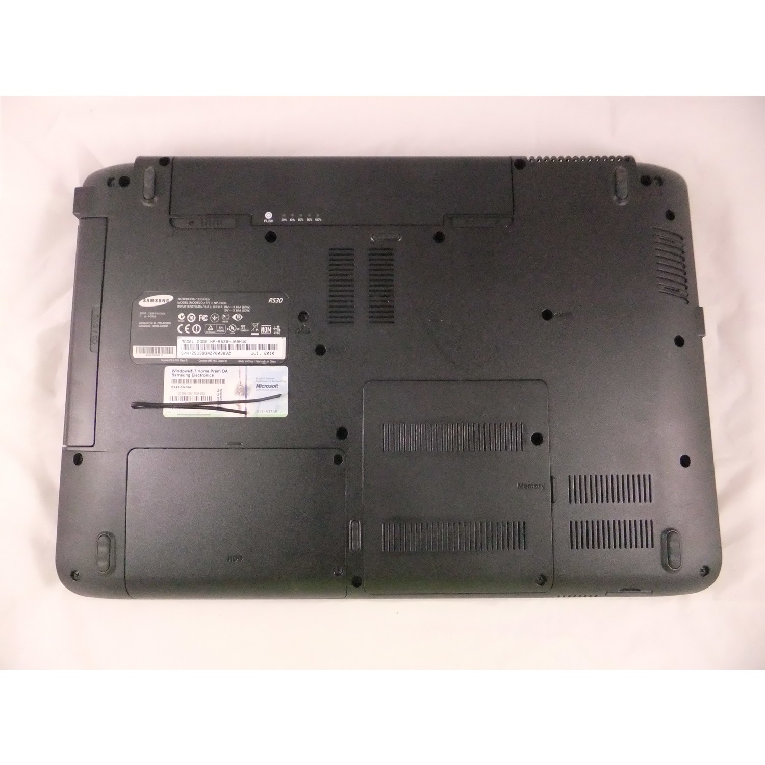 Pre-Owned Samsung R530 15.6" Intel Celeron T3300 2GHz 2GB 250GB DVD-RW ...