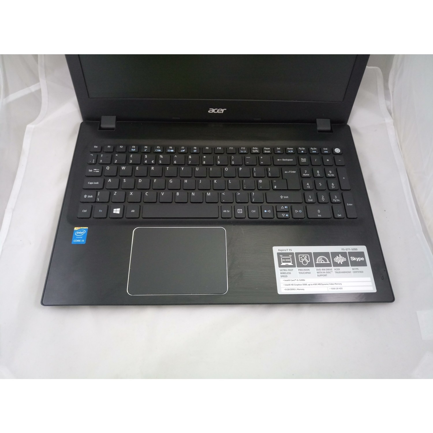 Refurbished Acer N15Q1 Core i5 5200U 8GB 1TB DVD-RW 15.6 Inch Window 10 ...