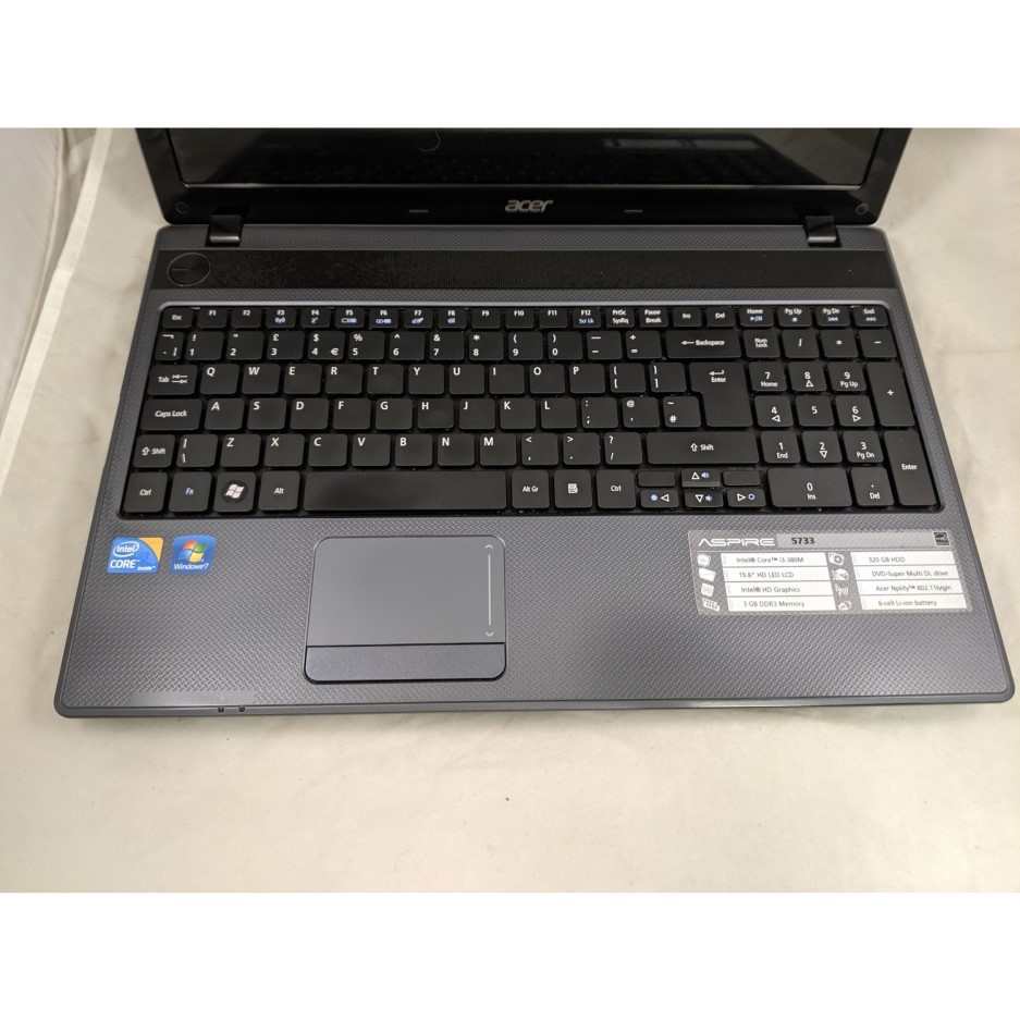 Refurbished Acer Aspire 5733 Core i3 3GB 320GB 15.6 Inch Windows 10 DVD ...