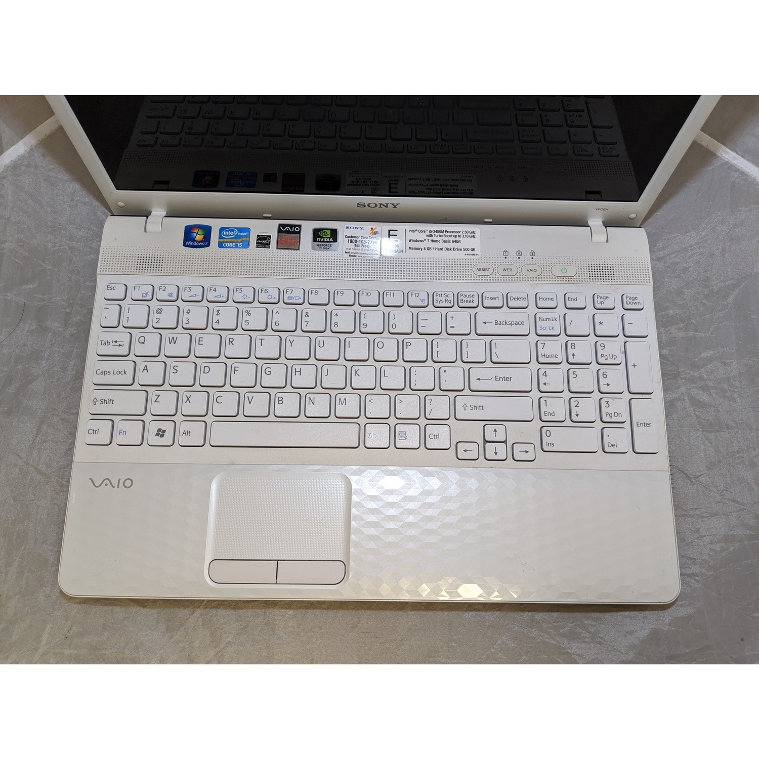 Refurbished Sony PCG-71811W Core I5-2450M 4GB 500GB 15.6 Inch Windows ...