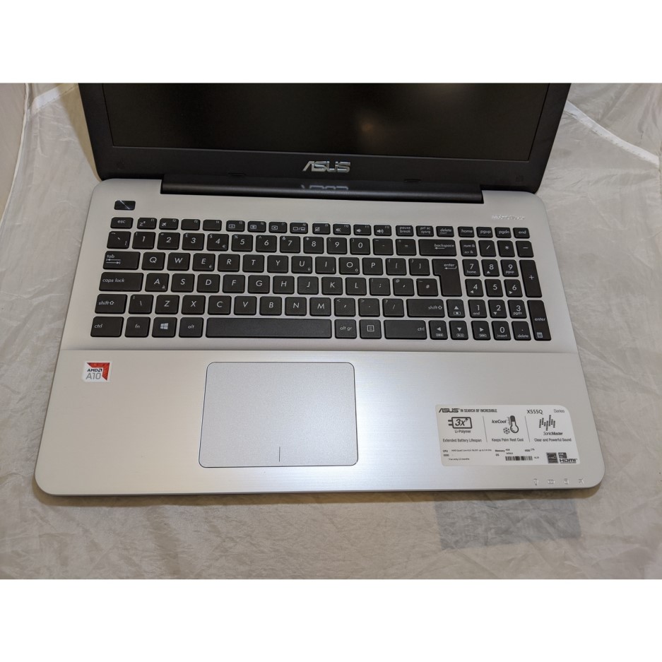 Refurbished Asus X555q AMD A10 9620P 4GB 1TB 15.6 Inch Windows 10 ...